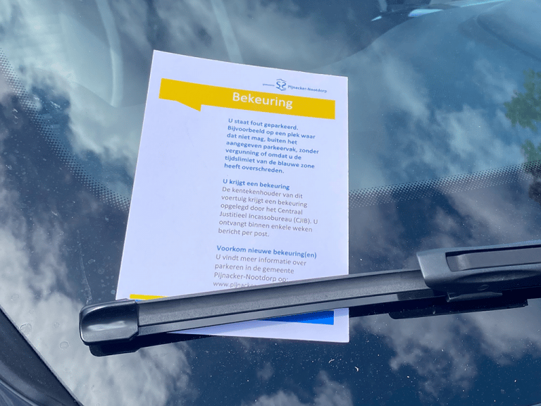 Fout parkeren (waarschuwing of bekeuring) - Gemeente Pijnacker-Nootdorp